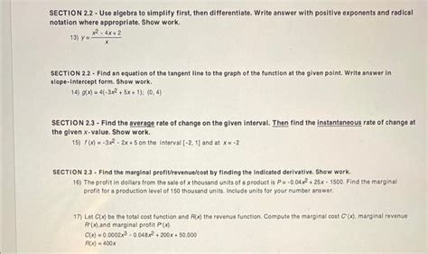 Solved SECTION 1 6 Use The Graph Shown Below To Answer The Chegg Com