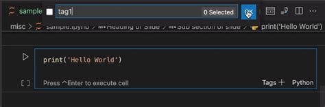 Feature Request Support Editing Cell Tags Issue Microsoft Vscode Jupyter Powertoys