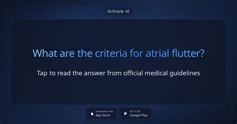 What Are The Criteria For Atrial Flutter