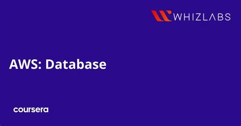 Aws Database Coursera