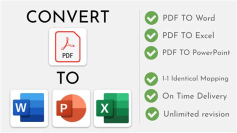 convert pdf documents to word powerpoint or excel by didnus fiverr