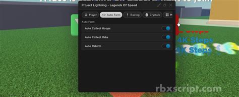 legends of speed auto rebirth auto collect orbs and more scripts