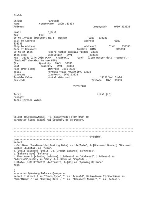 Sqlquery Gst Invoice Pdf Invoice Taxation