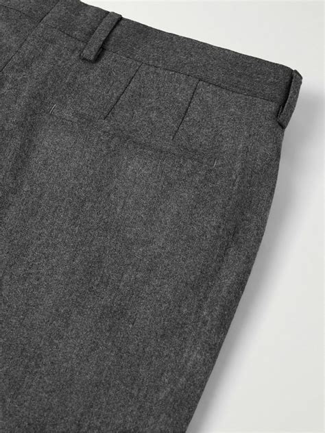 Paul Smith Slim Fit Wool And Cashmere Blend Flannel Suit Trousers