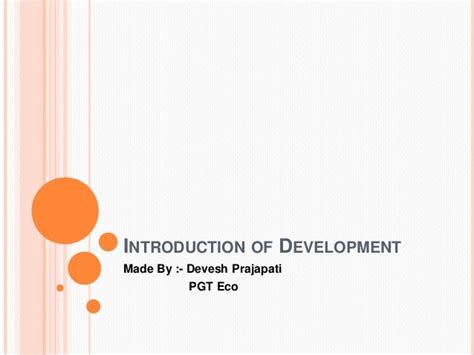 Ppt On Development For Class 10
