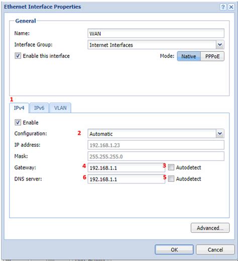 Configuring IPv4 Settings KerioControl