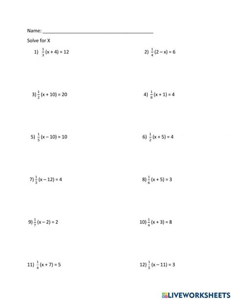 Distributive Property Solving Equations Worksheet Printable Pdf Template