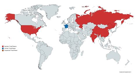 Nuclear Triad Powers Of The World [oc] [6500x3500] R Mapporn
