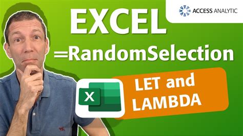 How To Excel Pick A Random Number Of Items From A List Usin