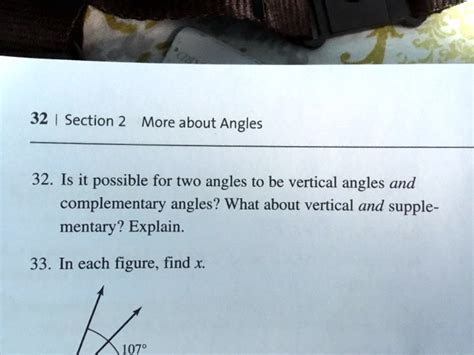 32 Section 2 More About Angles 32 Is It Possible For Two Angles To Be