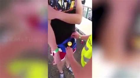Girl Holding The Penis To A Guy In A Security Control Funny Video