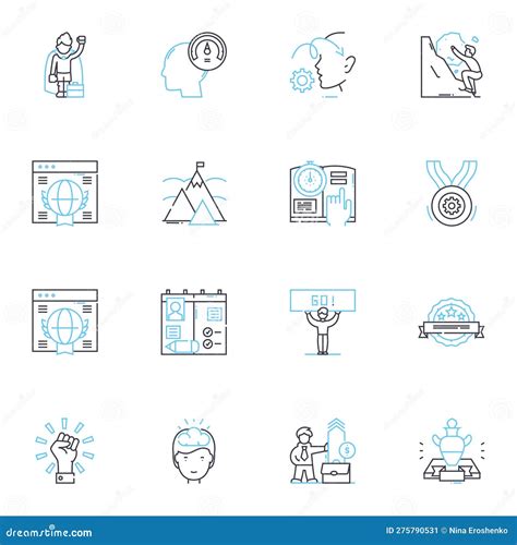 Teacher Training Linear Icons Set Pedagogy Classroom Curriculum Lesson Education Learning