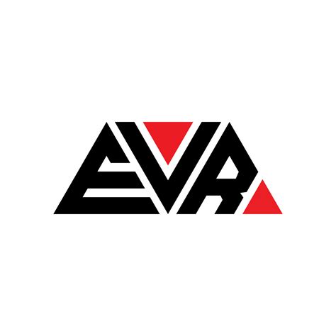 Evr Triangle Letter Logo Design With Triangle Shape Evr Triangle Logo