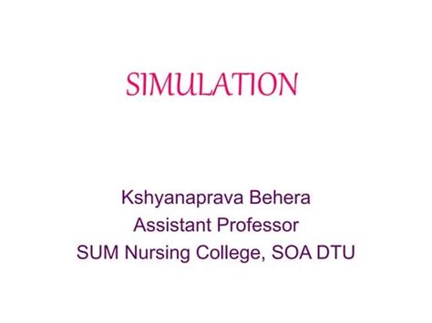 Simulation As A Teaching Strategy Ppt
