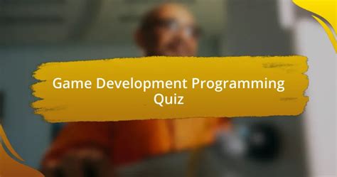 game development programming quiz sg