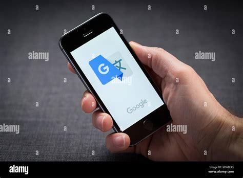 Google Translate App On An IPhone Stock Photo Alamy