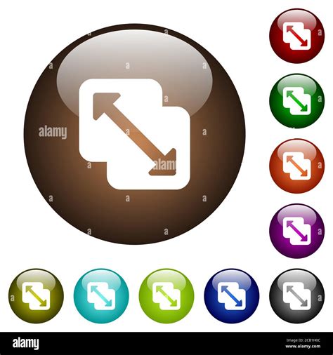 Merge Shapes White Icons On Round Color Glass Buttons Stock Vector Image And Art Alamy