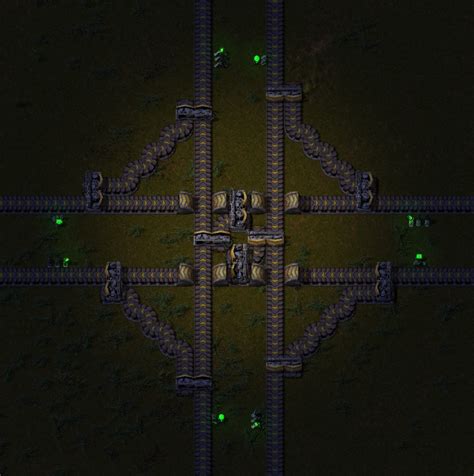 Tried My Hand At A 4 Way Intersection Hows The Signalling Factorio