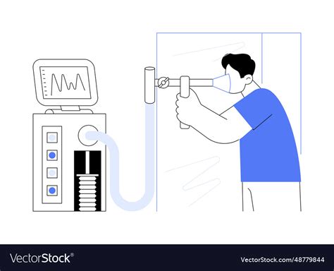 Lung Function Tests Abstract Concept Royalty Free Vector