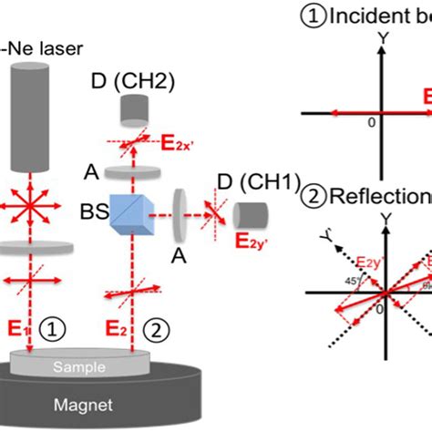 Moke Setup Schematic Diagram Of The Moke Measurement System With The