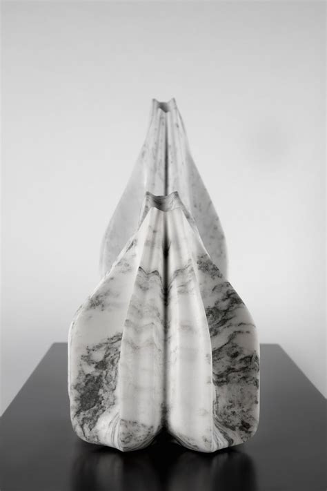 Robot Made Ripple Tables And Vases Textures Created Using Algorithms