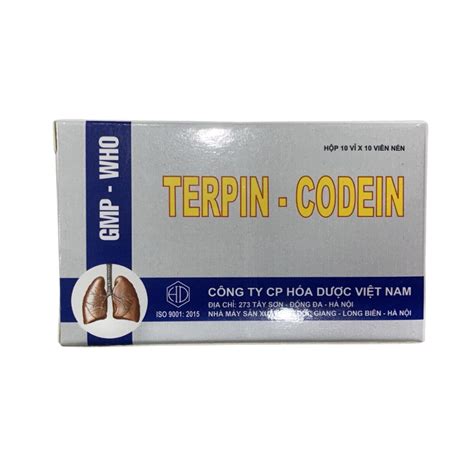 Terpin Codein Hóa Dược H 100v