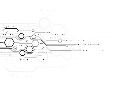 Abstract Technology Geometric Minimal Background Vector Image