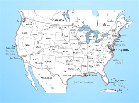 Usa Vector Map Vector Art And Graphics