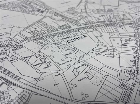 Vintage 1975 Ordnance Survey Map Of Comber On The Square Emporium
