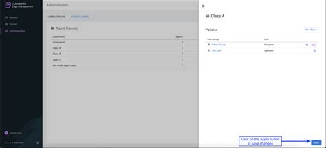 Assigning Policies To Agent Classes