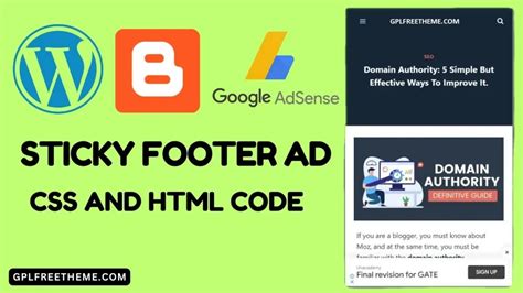 The Easiest Way To Add Sticky Footer Ads On Wordpress And Blogger In 202 Ko Fi ️ Where Creators