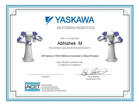 abhishek murali on linkedin robotics training safety controller
