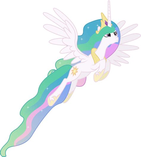 Princesa Celestia Vector Volando Princess Celestia Vector