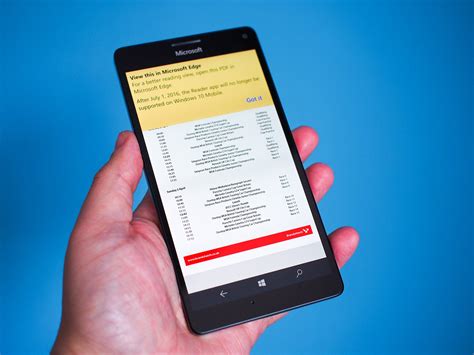 Microsoft Is Killing Pdf Reader On Windows Mobile To Get You Viewing Docs In Edge Windows