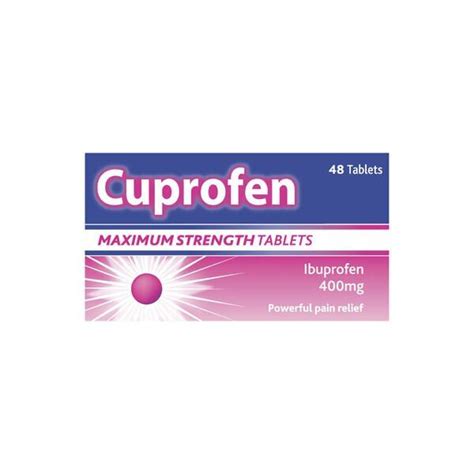 Cuprofen Maximum Strength Ibuprofen 48 Tablets 400mg Mcgrocer