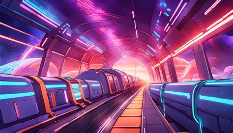 High Speed Mass Effect Flying Rocket Train Neon Li By Roadkill205 On Deviantart