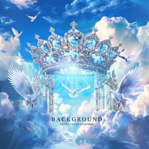 Croun Cloud Against The Backdrop Of The Sky Premium Ai Generated Psd