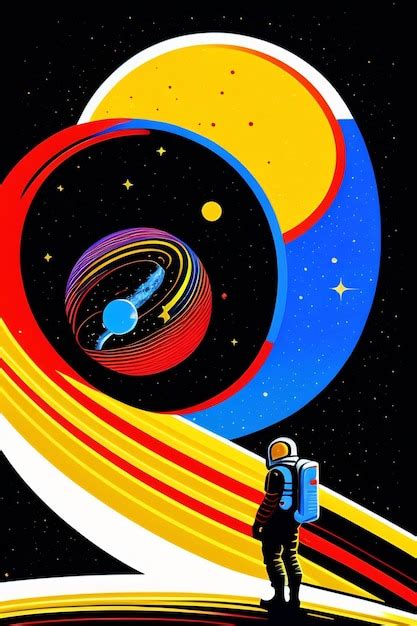 Premium Ai Image Abstract Space Poster