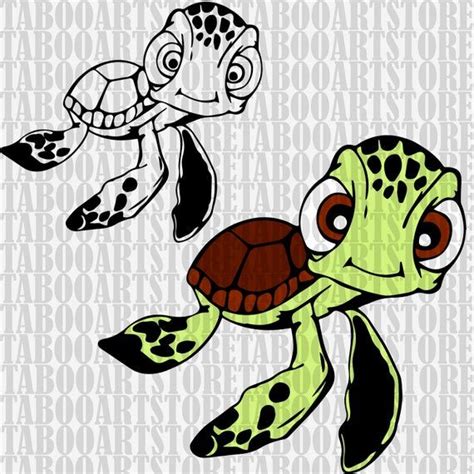 Squirt Turtle Clipart Finding Dory Svg Squirt Turtle Svg Disney