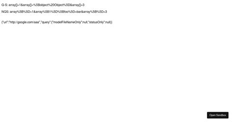 Query String Vs Node Qs Serialization Forked Codesandbox