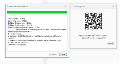 new feature qr code for b4i bridge link b4x programming forum