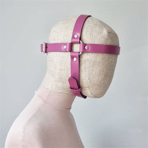 Personalized Leather Head Harness Bdsm Body Harness Black Sex Face