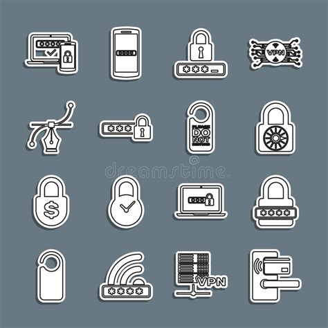 Set Line Digital Door Lock With Wireless Password Protection Safe