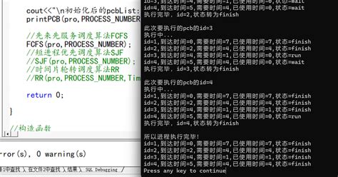 进程调度算法（fcfssjrr）c实现调度算法 Fcfs Sjf Rr Csdn博客