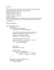 Java Programming Assigning Grades And Checking Identical Arrays Course Hero