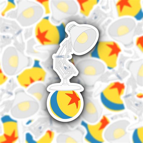 Luxo Ball Lamp Sticker Luxo Jr Disney Pixar Sticker Etsy