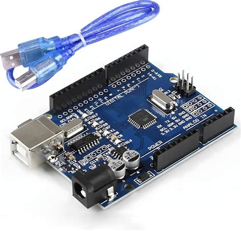 uno r3 board atmega328p development board with pin header and cable