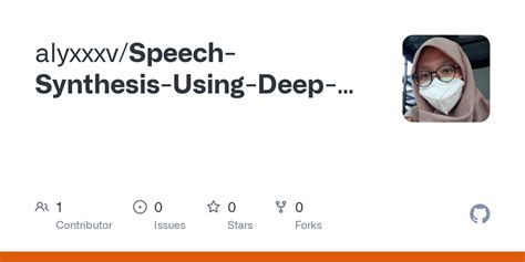 github alyxxxv speech synthesis using deep neural network dnn