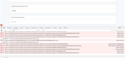Css Laravel Project Failed To Load Font Awesome Boilerplate Stack