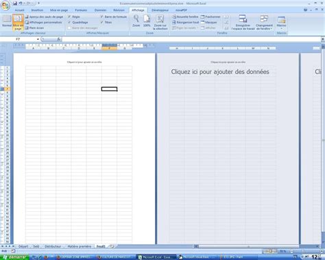 Definir Zone Impression Plusieurs Feuilles Excel